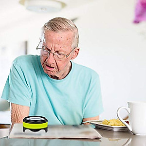 Magnifier, Rechargeable Dylviw 3X-5X Desktop Magnifying Glass, Large View Area Adjustable LED Lights, Ideal for Reading, Blueprints, Hobbies-Carrying Case Included