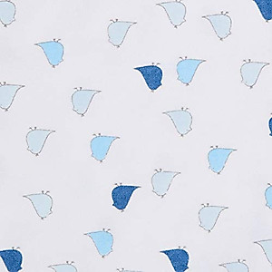 SwaddleDesigns Large Receiving Blanket, Ultimate Swaddle for Baby Boys & Girls, Softest US Cotton Flannel, Best Shower Gift, Made in USA, Little Chickies True Blue, Mom’s Choice Winner,SD-404TB