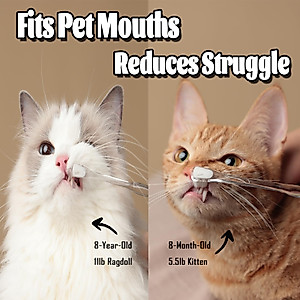 E.M&S.T by Emmeliestella Small Dog & Cat Toothbrush Micro Head, Mini Sized, Cat Dental Care, Pets Toothbrush, Oral Hygiene, Easy to Handle, Deep Clean, Extra Soft Bristles, Independent Packaging 3PCS