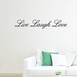 Live Laugh Love Removable Wall Stickers Home Decals Decor Quote Art Vinyl DIY