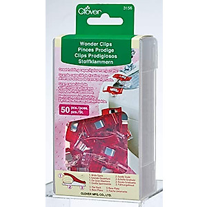 Clover Wonder Clips Pkg of 50, Red