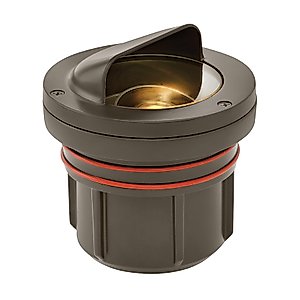 Hinkley Landscape Lighting Shielded Well Light – Highlights Important Landscape Features and Surfaces and Increases Home Security, Bronze Finish with Shield Cover to Protect Light, 15708BZ