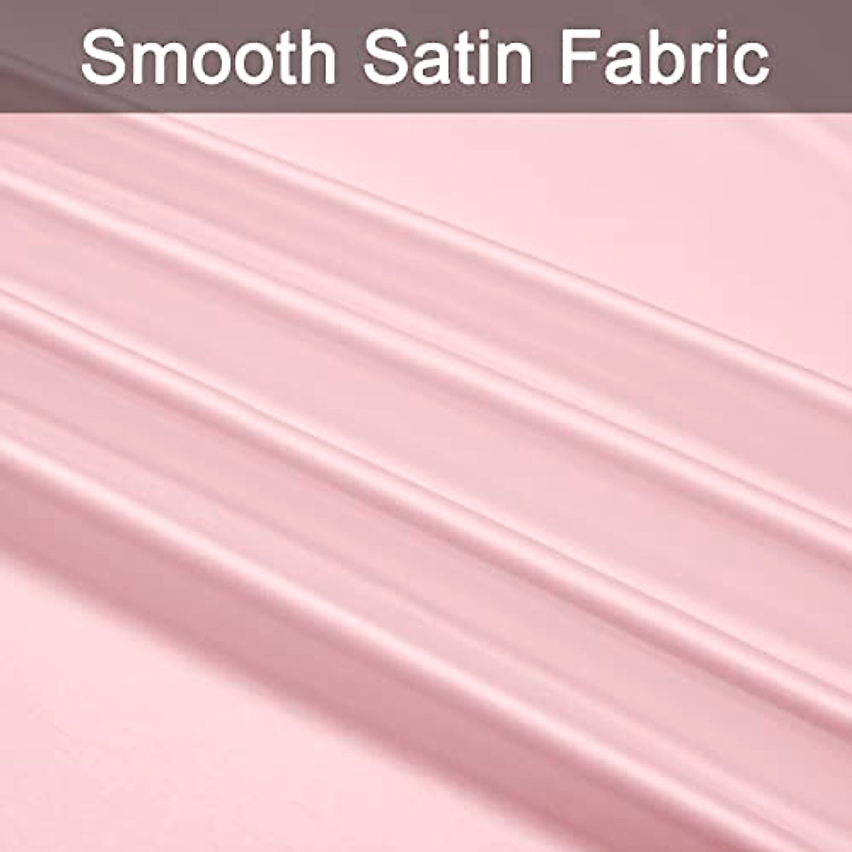 Homiest 60"x80" Duvet Cover for Weighted Blanket, Blush Pink Satin Weighted Blanket Cover Full/Queen Size with 8 Ties, Silky & Removable Zippered Duvet Cover Heavy Blanket Duvet Cover for Adults