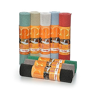 Con-Tact Brand Premium Thick and Non-Adhesive Drawer Shelf Liner, 12" x 4', Black