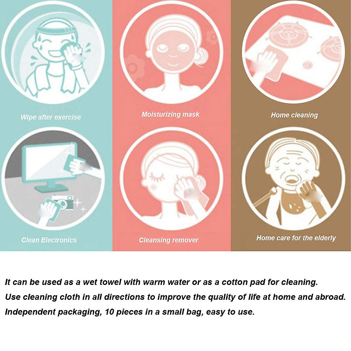 Serlife Baby Teeth Soft Gauze Infant Finger Clean Oral Toothbrush 120Pcs Infant Mouth Cleaner for 0-36 Months