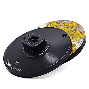 YIJING 4" Diamond Cup Wheel Resin Diamond Grinding Wheel Medium Grit with Thread 5/8“-11 for Grinding Stone Concrete and Tiles…