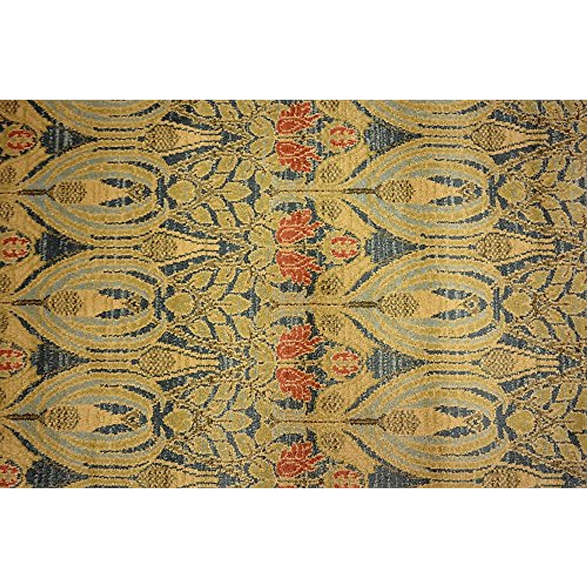 Unique Loom Edinburgh Collection Area Rug - Canmore (5' 1" x 8' Rectangle, Navy Blue/ Tan)