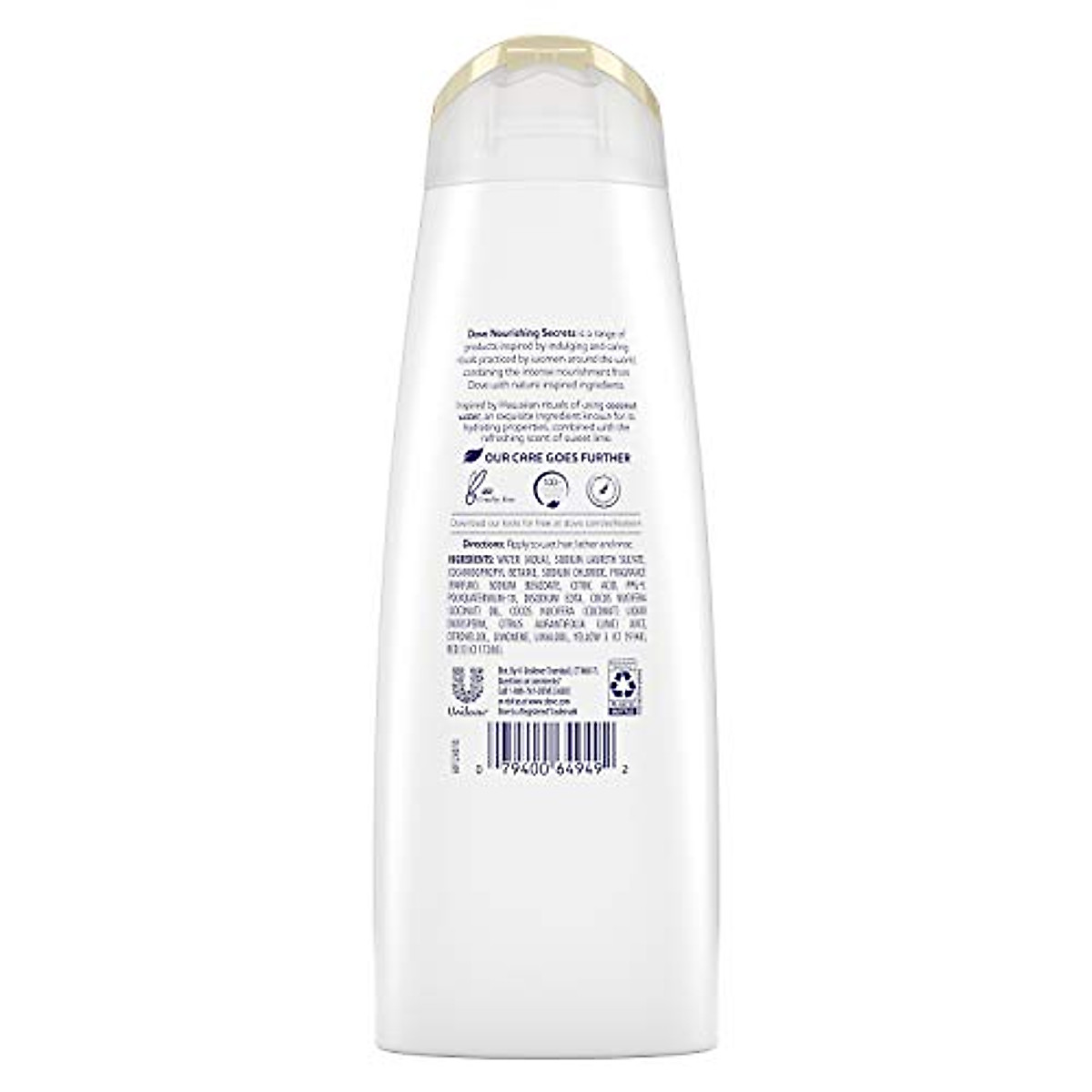 Dove Nourishing Secrets Shampoo Shampoo for Dry Hair Coconut and Hydration Shampoo for Dry Hair 12 oz