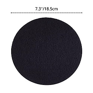 Perfnique Compost Bin Charcoal Filters, 12 Pack Filter Replacement for Compost Bucket, Kitchen Compost Bin Countertop Filters, Longer Lasting Activated Carbon Filters for Kitchen Pail Composter