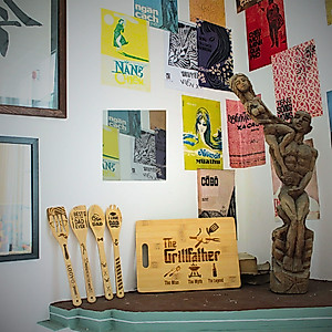 KOLWOVEN Dad Cutting Board Gifts for Dad from Daughter, Christmas Gifts for Dad from Daughter, Gifts For Father Day from Son, Daughter, Gifts for Husband from Wife (Dad Cutting Board Gifts)