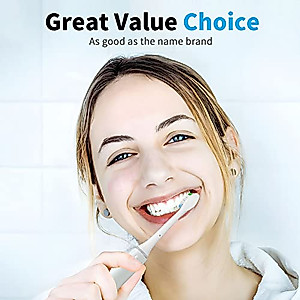 USHON Replacement Toothbrush Heads for Philips Sonicare Click-on Toothbrushes, Brush Heads Compatible with Phillips Sonicare Snap-on Electric Tooth Brushes, 8 Pack