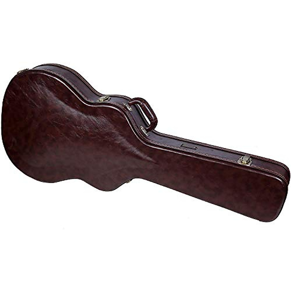 Crossrock CRW600DBR Dreadnought Guitar Case, Multi-layer Wood Case, Arch-top Style, Vintage Brown