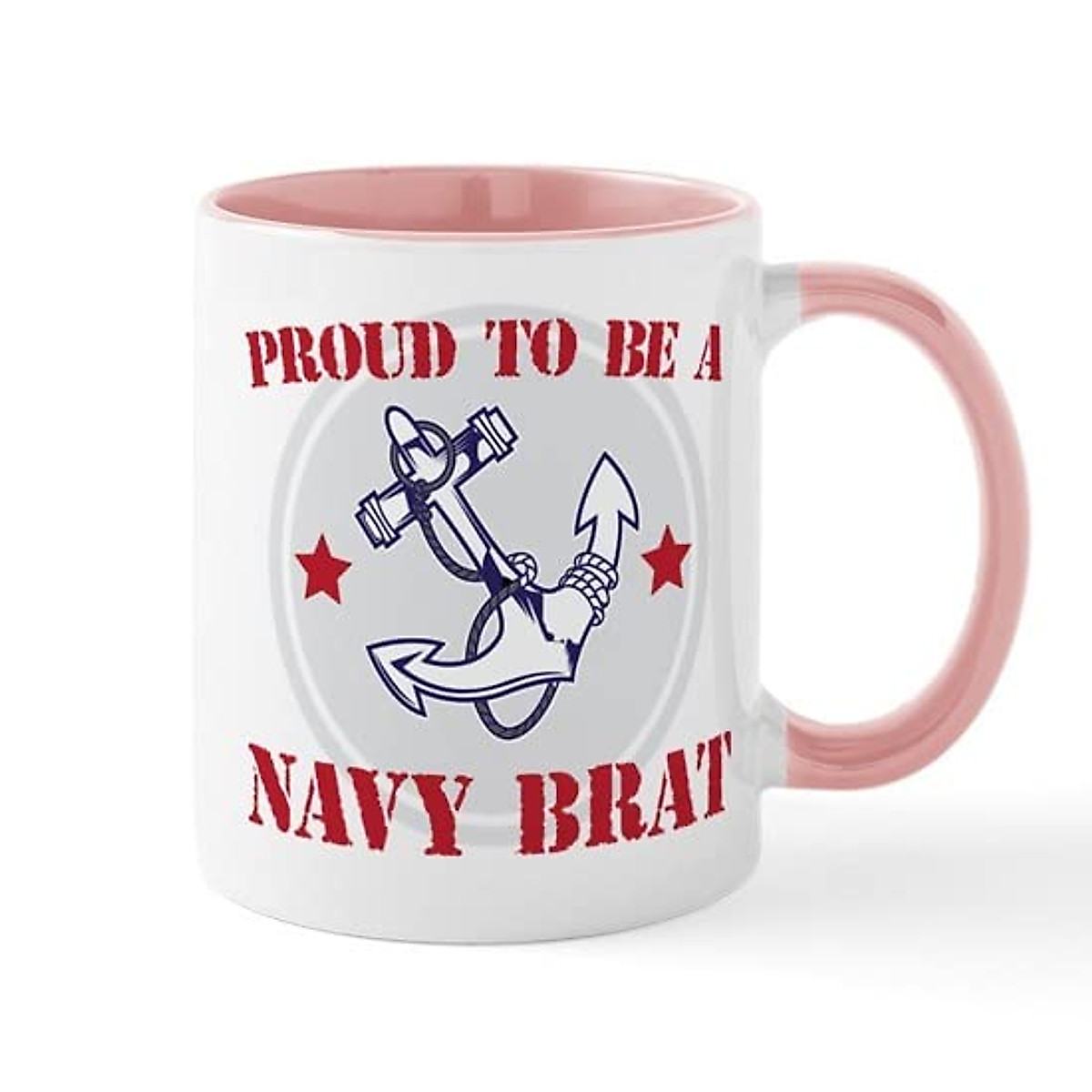 CafePress Proud Navy Brat Mugs Ceramic Coffee Mug, Tea Cup 11 oz