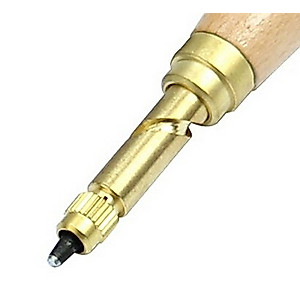 INNETOC Adjustable Japanese Screw Hole Punch, Leather Hole Punch Tool, Paper Hole Punch, Craft Puncher, 6 Tip Sizes Fabric Punch Set