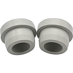 Poolzilla (2-Pack) Rubber Inground Pool Ladder Bumpers (White) (Outside Plug)