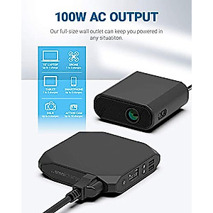 Omni 20+ 20000mah Laptop Power Bank | AC/DC/USB-C/Wireless Battery Backup for Laptops:MacBook Pro/iPad Pro/Dell/Surface | Cameras:Canon/Nikon/DSLR/DJI Drones | Smart Devices:iPhone/Samsung