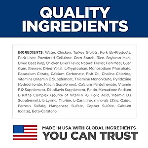 Hill's Science Diet Urinary Hariball Control, Adult 1-6, Urinary Track Health & Hairball Control Support, Wet Cat Food, Chicken Minced, 2.9 oz Can, Case of 12