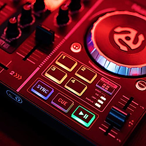 Numark Party Mix - Complete DJ Controller Set for Serato DJ with 2 Decks, Party Lights, Headphone Output, Performance Pads and Crossfader/Mixer