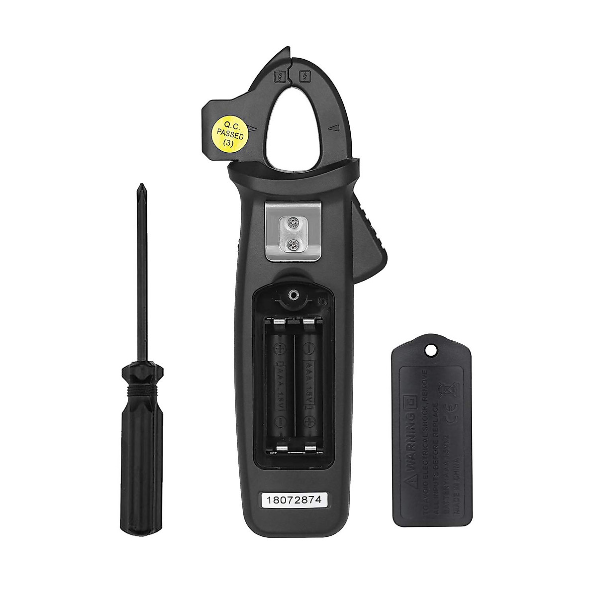 1mA DC Clamp Meter True RMS 6000 Counts Auto-Ranging Digital Multimeter Capacitance Temperature Ohm Live Check V-Alert Low Impedance Voltage Tester for HVAC Automotive