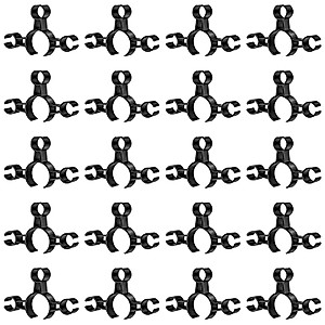 20 Pieces Three Holes Champagne Bottle Sparkler, Champagne Bottle Clips, Double Holder for Bottle Service, for Kitchen Party Table Top