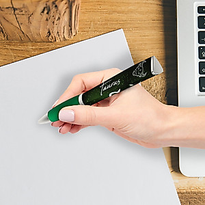 ANINKABOVE Zodiac Sign Ballpoint Pen (1 Pen, 3-Sided) Zodiac Pen Gift, Cool Pens Constellation Design, Zodiac Gifts Pretty Pens - Fancy Pens Great Astrology Gifts for Women and Men (Taurus Pen)