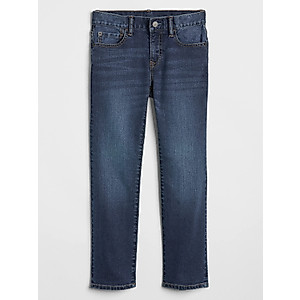 GAP Boys Straight Fit Jeans, Medium Wash, 12 US