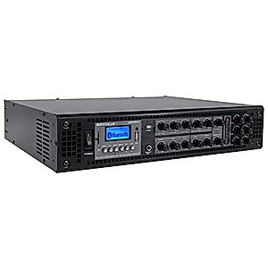 Rockville RCS180-6 180 Watt 6 Zone 70V Commercial/Restaurant Amplifier/Bluetooth