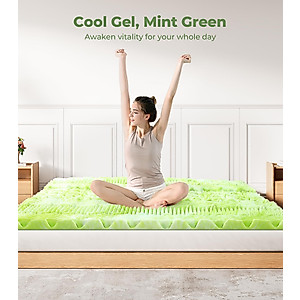 3 Inch Twin Mattress Topper, 7-Zone Memory Foam Mattress Topper for Back Pain, Gel Cooling Mattress Topper, Slow-Rebound Egg Crate Mattress Topper Twin, Pressure Relieving Bed Topper Twin