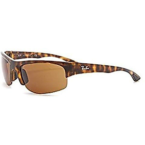 Ray-Ban Men's RB4173 Rectangular Sunglasses, Dark Tortoise/Brown, 62 mm