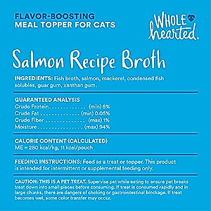 WholeHearted Flavor-Boosting Wet Cat Meal Topper Broths Variety Pack, 1.4 oz, Count of 12