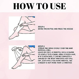 Beeswax Hair Removal Mousse, Gentle Beeswax Hair Removal Mousse, Hair Removal Spray, Effective & Painless Hair Removal Cream (30ml*2pcs)