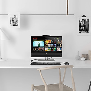 HP 4NN56AA#ABA Pavilion 24-Inch All-in-One Computer, Intel Core i5-9400T, 12 GB RAM, 512 GB Solid State Drive, Windows 10 (24-Xa0032, Black)