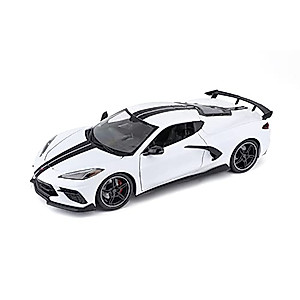 Maisto del 2020 Chevrolet Corvette Stingray Coupe (High Wing) 1/18 Scale (31455B), Blue