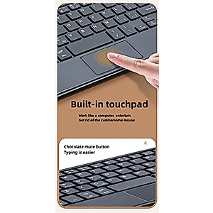 BAILI Z Fold 4 Keyboard Case with Bluetooth Keyboard Wirelessly Connects,Bluetooth Keyboard with Central Touchpad Built-in S Pen Slot & Collapsible Kickstand for Samsung Galaxy Z Fold5/4/3/2/1-Black
