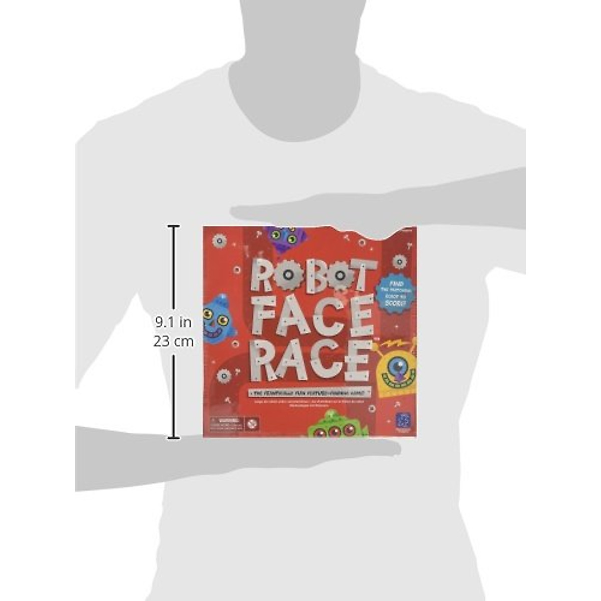 Educational Insights Robot Face Race, Fast Paced Color Recognition Matching Game, for 2-4 Players, Award-Winning Fun Family Board Game for Kids Ages 4+