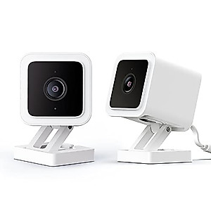 Wyze Cam v3 Pet Camera for Cats & Dogs Compact Indoor Plug-in Smart Security Camera, 1080p Color Night Vision, Compatible with Alexa – 2 Cameras