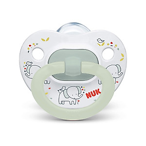 NUK Orthodontic Pacifiers, Boy, 0-6 Months, Blue (Pack of 2)