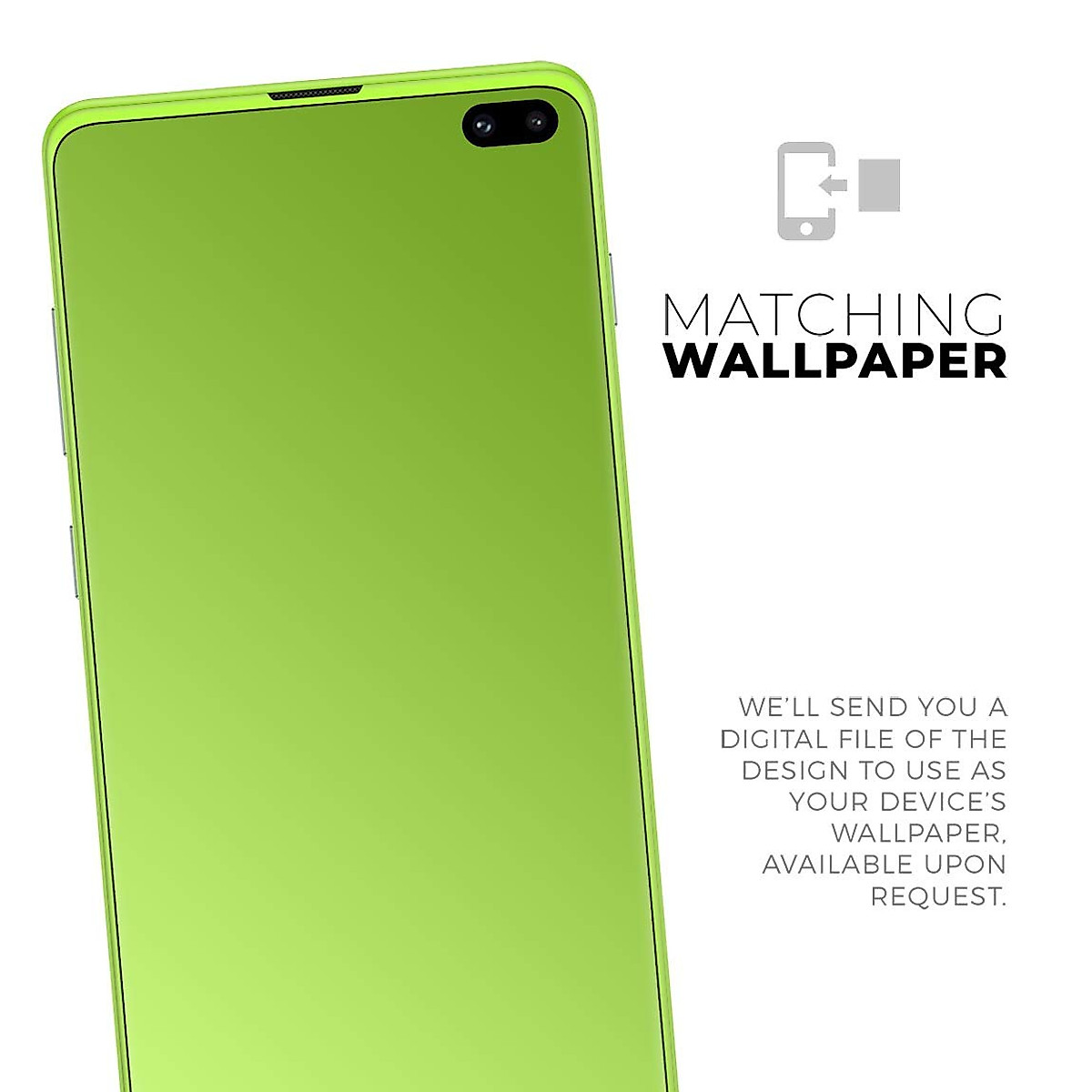 DesignSkinz Solid Green V3 Protective Vinyl Decal Wrap Skin Cover Compatible with The Samsung Galaxy S20 (Screen Trim & Back Glass Skin)