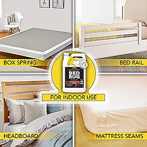 Harris Toughest Bed Bug Killer, Liquid Spray with Odorless and Non-Staining Extended Residual Kill Formula (Gallon)