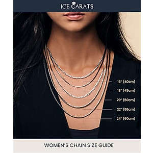 IceCarats 14K Yellow Gold 3mm Beaded Rosary Chain Necklace