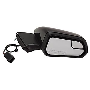 Kool Vue Driver & Passenger Side Power Non-Heated Mirrors for Ford Mustang 2015-2020 With Spotter Glass; Without Signal Light, Memory & Puddle Lamp Paintable