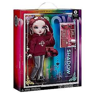 Rainbow High Shadow High Scarlett - Red Fashion Doll. Fashionable Outfit & 10+ Colorful Play Accessories. Great Gift for Kids 4-12 Years Old & Collectors