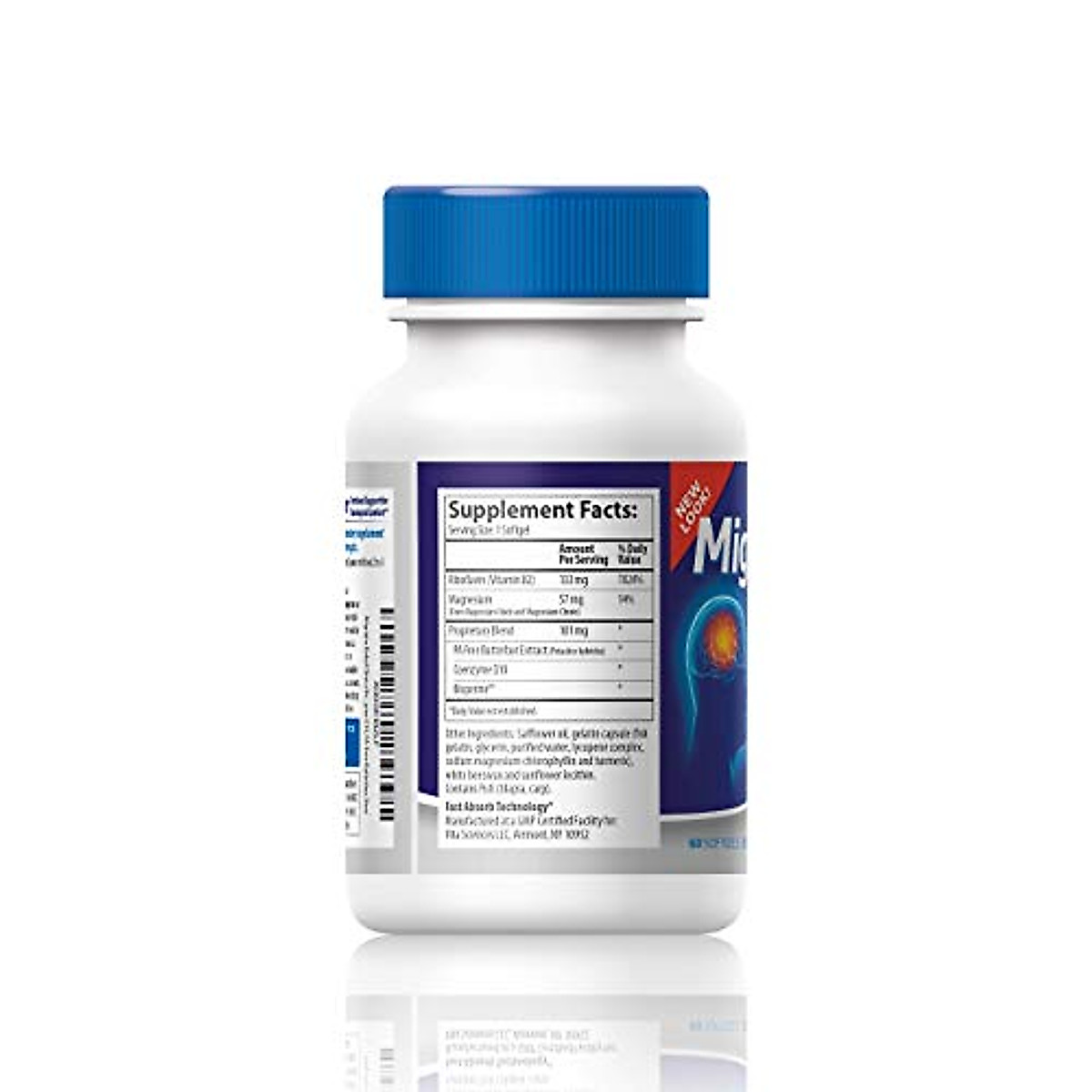 Vita Sciences Migravent: A Comprehensive Supplement with Riboflavin, Magnesium, Coenzyme Q10, PA-Free Butterbur, and Proprietary Blend for Optimal Cranial Comfort, Health, and Defense. Migraine