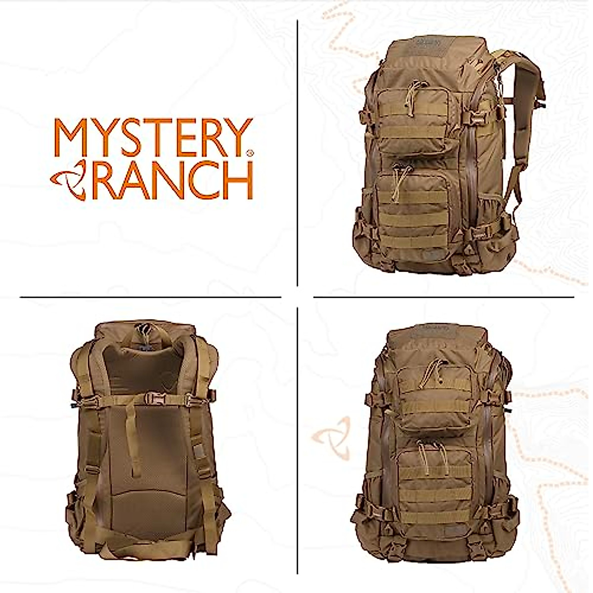 Mystery Ranch Blitz 30 Backpack - Tactical Daypack Molle Hiking Packs, 30L, L/XL,Coyote