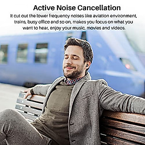 TOZO NC7 2020 Hybrid Active Noise Cancelling Wireless Earbuds in-Ear Detection Headphones IPX6 Waterproof Bluetooth 5.0 Stereo Earphones Immersive Sound Premium Deep Bass Headset