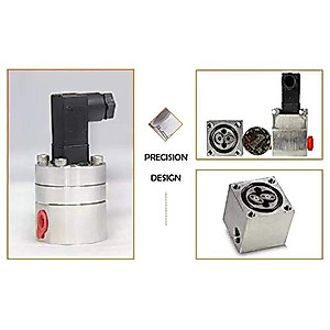 MeterTo Micro Oval Gear Diesel Flow Meter CX-M6-AL (Aluminum) Oil Glue Water Chemical Liquid Flow Meter, 0.5~100 L/H, Connection: G1/8 Female Thread, K Factor: 1ml/p, Accuracy: 0.5%