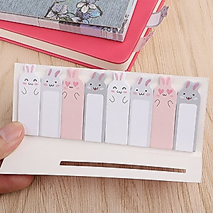 Eagle Cute Cartoon Animal Sticky Notes, Page Markers, 15 Sheets per Pad, 8 Pads per Set, 3 Sets, Total 360 Sheets (Pink)