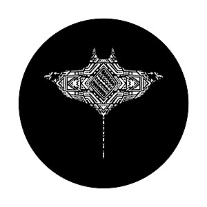 Ocean Animal Polynesian Tattoo Stingray Tribal Manta Ray PopSockets Swappable PopGrip