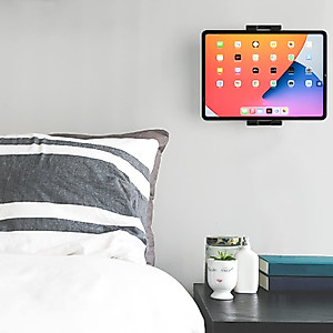iTODOS Universal Tablet Wall Mount Holder for iPad, iPhone,Kindle Fire HD,Kindle Paper White,Galaxy Tabs,Google Nexus7/11,Switch,e-Reader,360°Adjustment Compatible with 4~12.9 inch Tablet and Phone