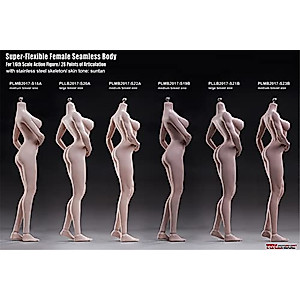 HiPlay TBLeague 1/6 Scale 12 inches Female Super Flexible Seamless Figure Body, Muscular Body Type, Large Bust, Minature Collectible Action Figures (Suntan Skin, S21B (Muscular & Large Bust))